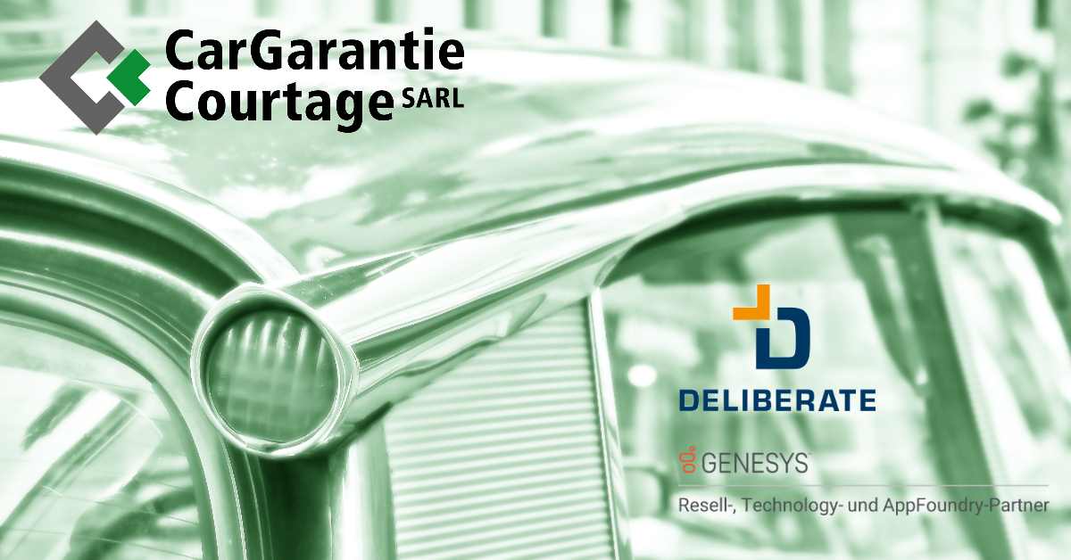 Deliberate GmbH - CarGarantie Courtage SARL on Genesys Cloud
